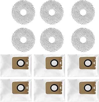 Amazon.com: 12 Pack Dust Bags Mop Cloth, Compatible with Xiaomi Dreame ...
