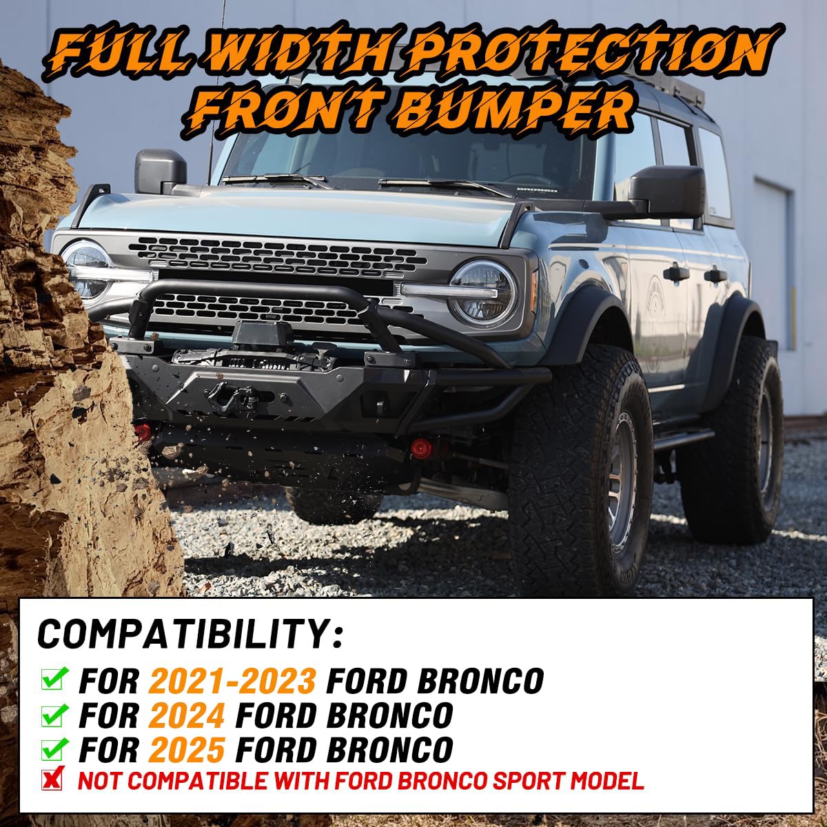 Ford Bronco Tube Bumper Empi 3101 Recognized Front Single