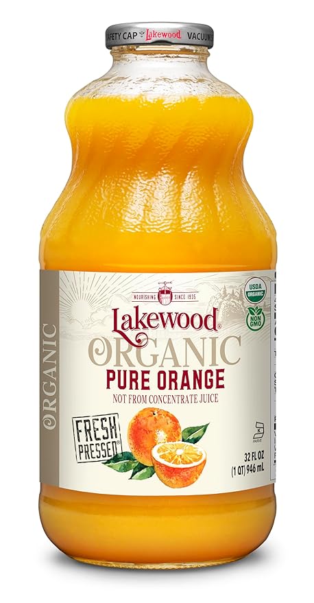 Amazon.com : Lakewood Organic Pure Orange Juice, 32 FZ : Grocery ...