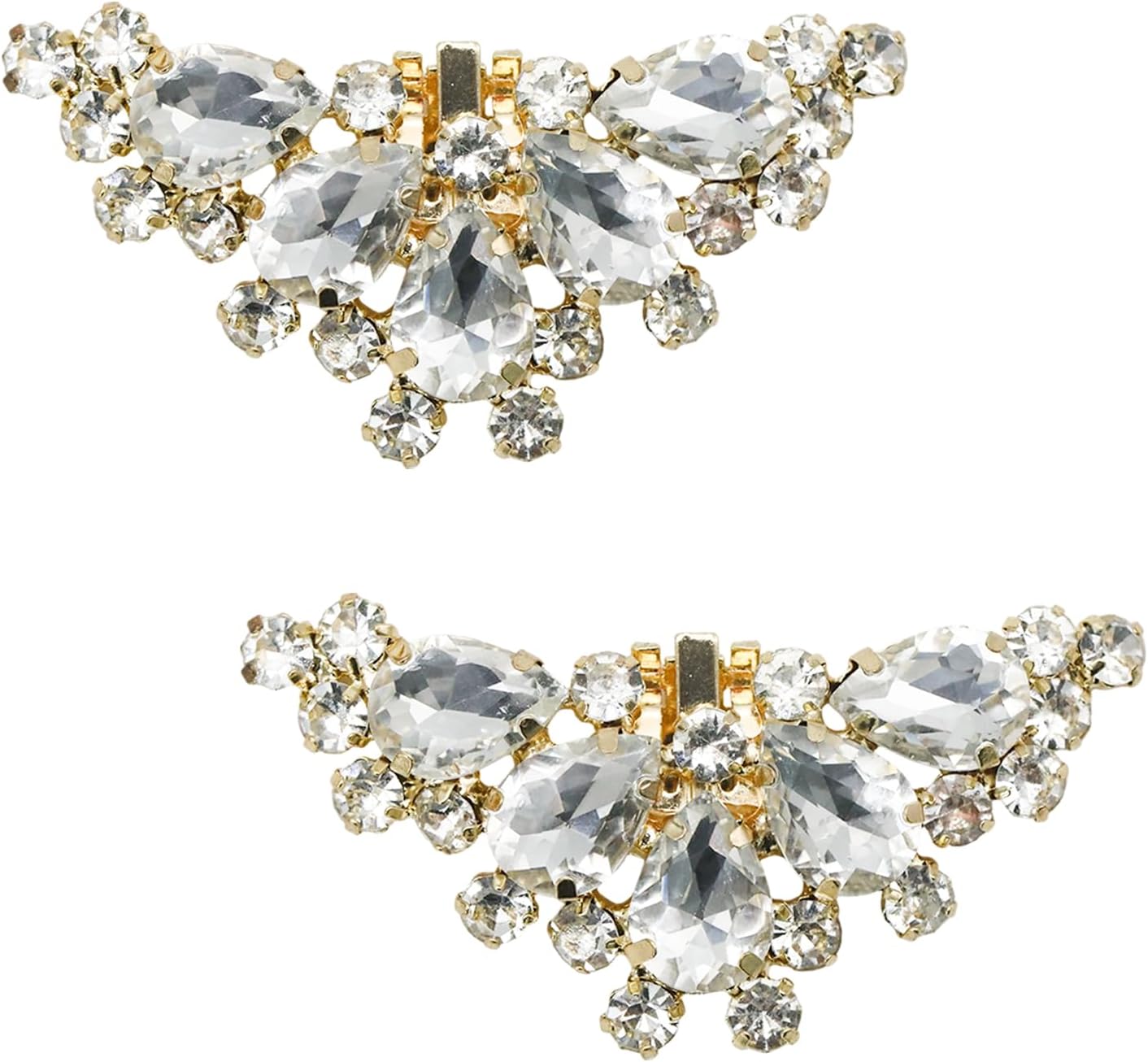 Amazon.com: NoxWisp 2 Pcs Rhinestone Shoe Clips, Detachable Shoe Clips ...