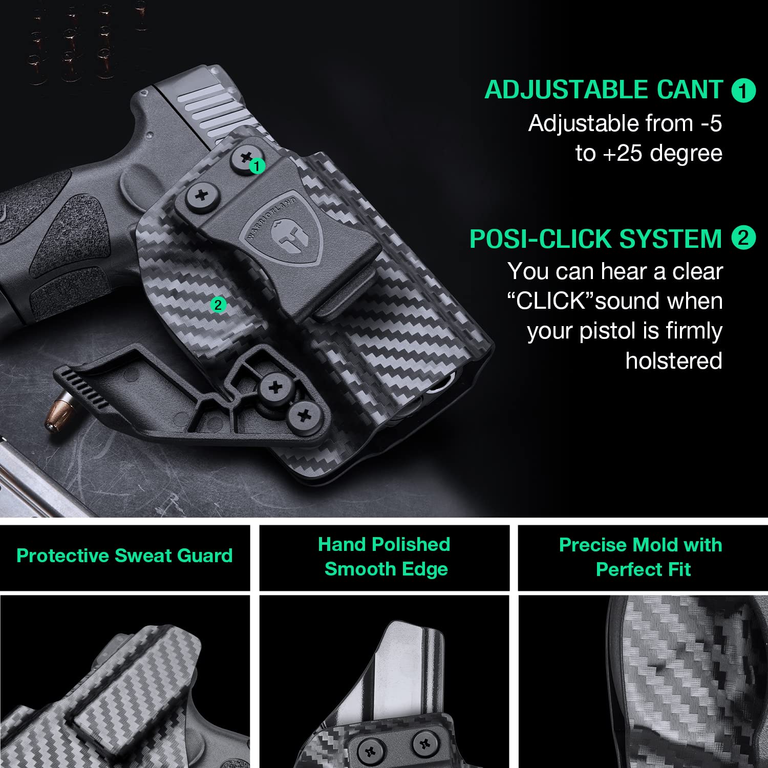 Snapklik.com : Taurus G2C Holster / G3C Holster, IWB Carbon Fiber Kydex ...