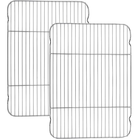 Amazon.com: Linkidea Metal Grate Cooling Rack Pack of 2, Stainless ...