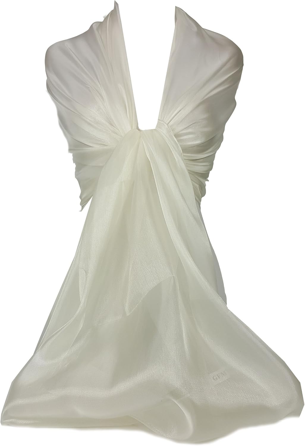 Amazon.com: Sheer Shimmer Iridescent Scarf (Cream - 2) : Clothing ...