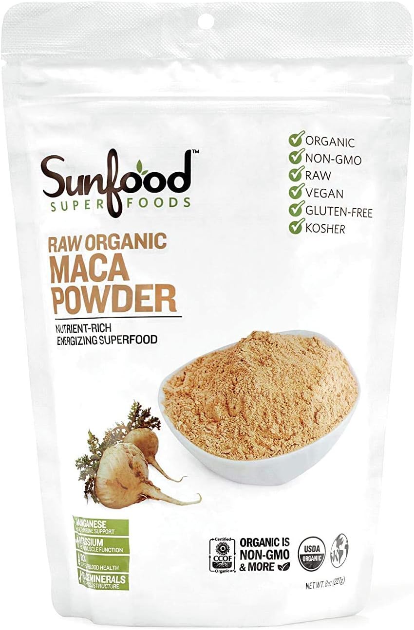 Amazon.com: Sunfood, Organic Maca Powder, 8 Ounce : Health & Household