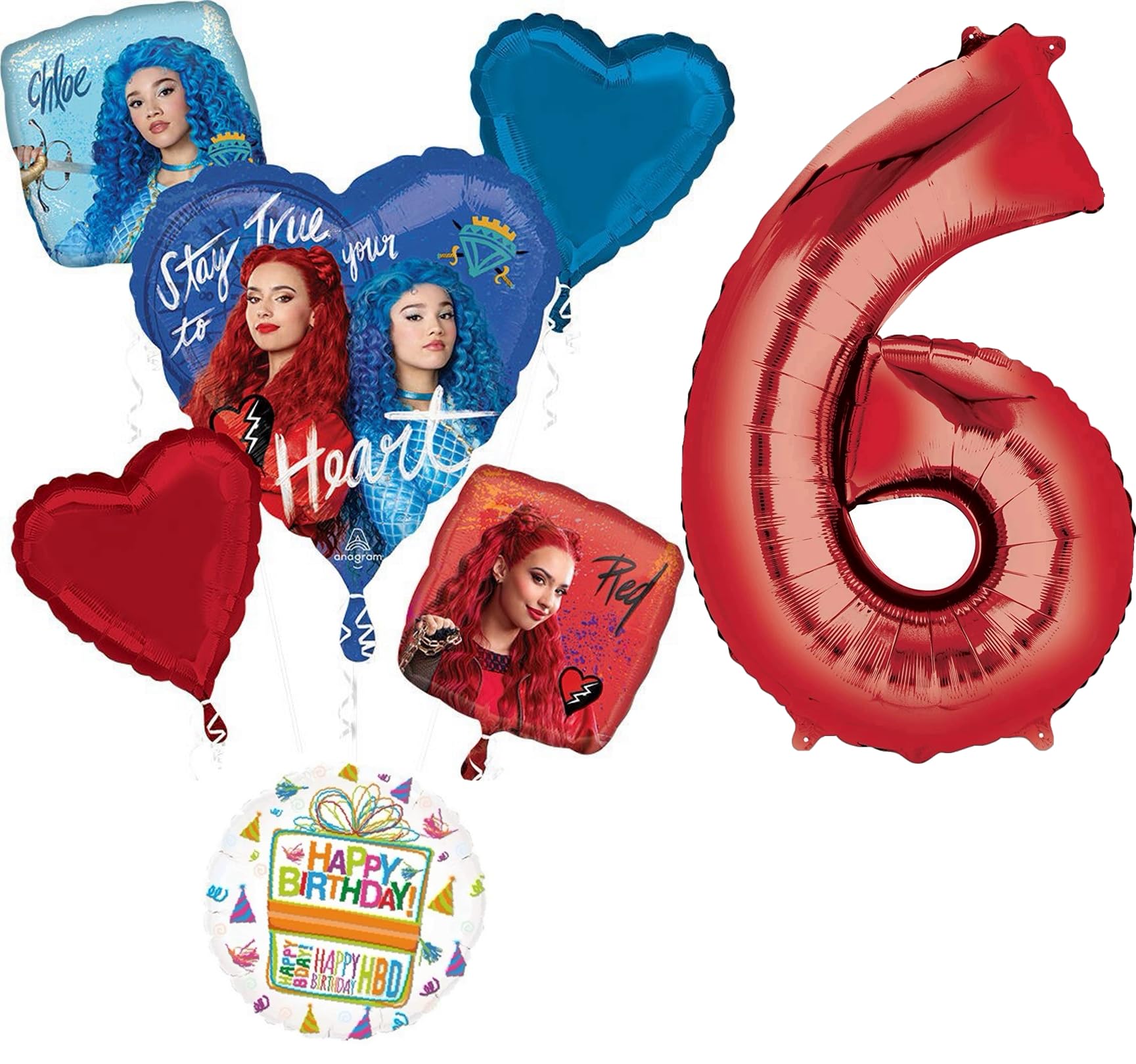 Amazon.com: The Descendants The Rise of Red 6th Birthday Party Supplies ...