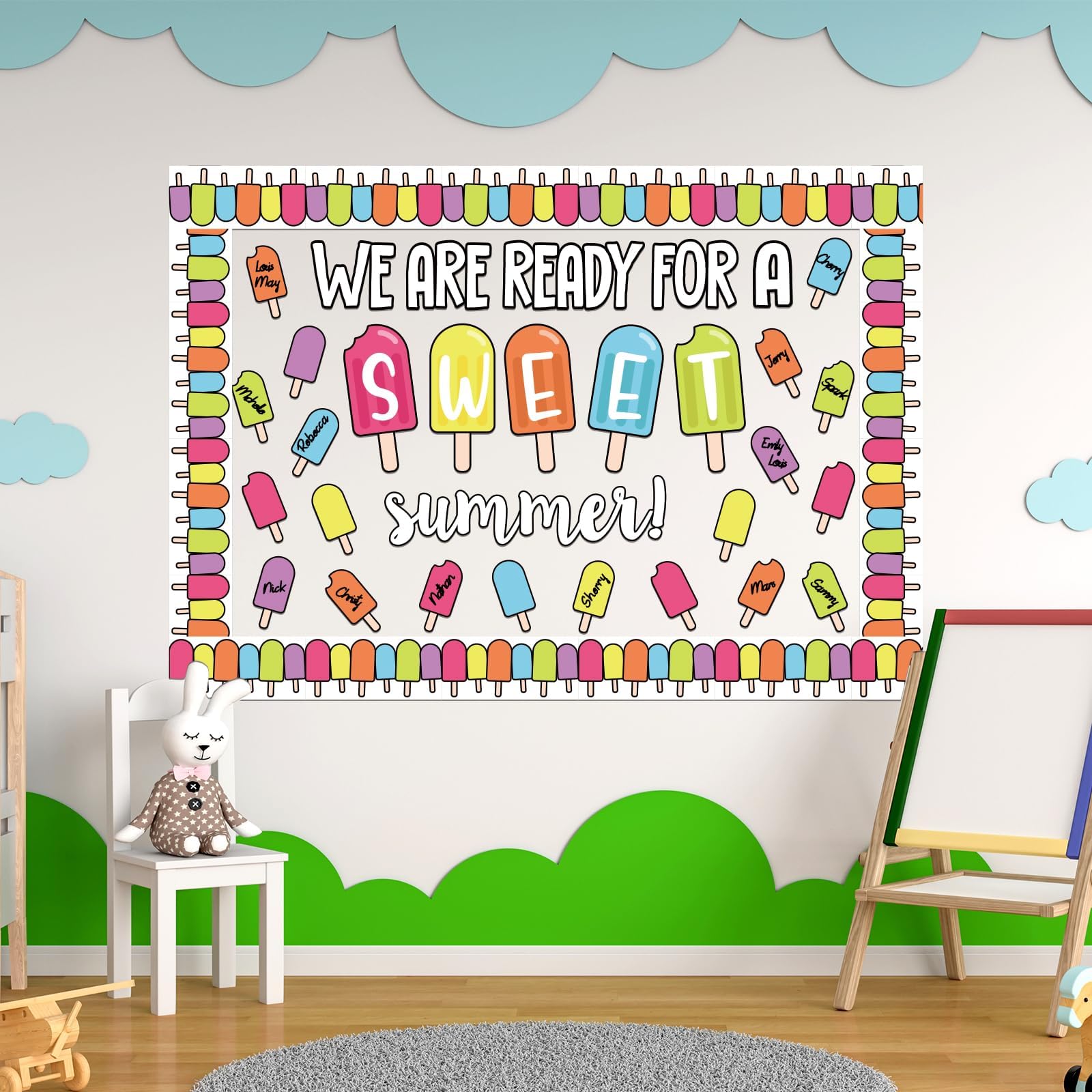 Ice Cream Bulletin Board Sweet Summer Bulletin Board Decorations ...