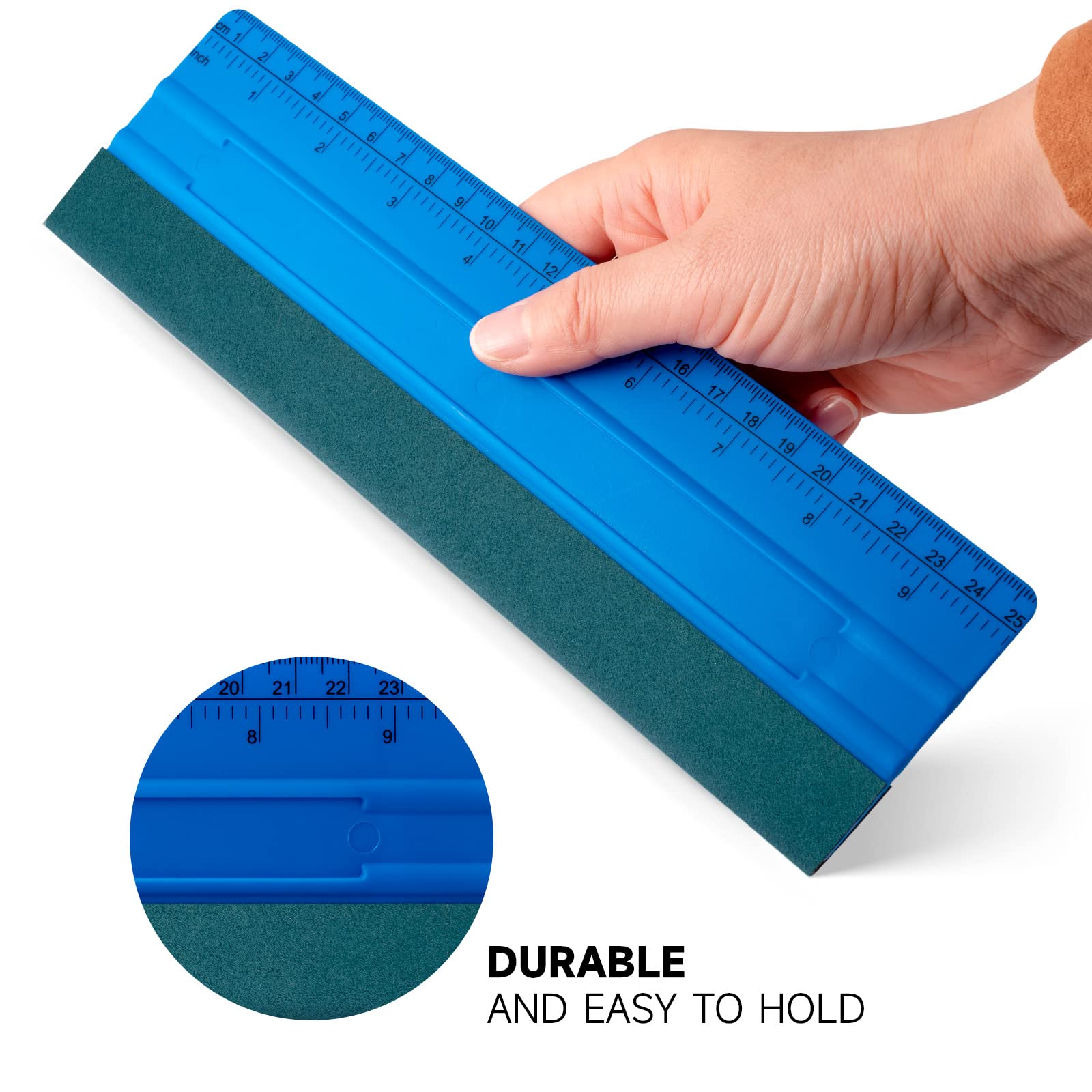 Snapklik.com : FOSHIO 10 Inch Felt Squeegee For Vinyl Wtih Ruler 25CM 4 ...
