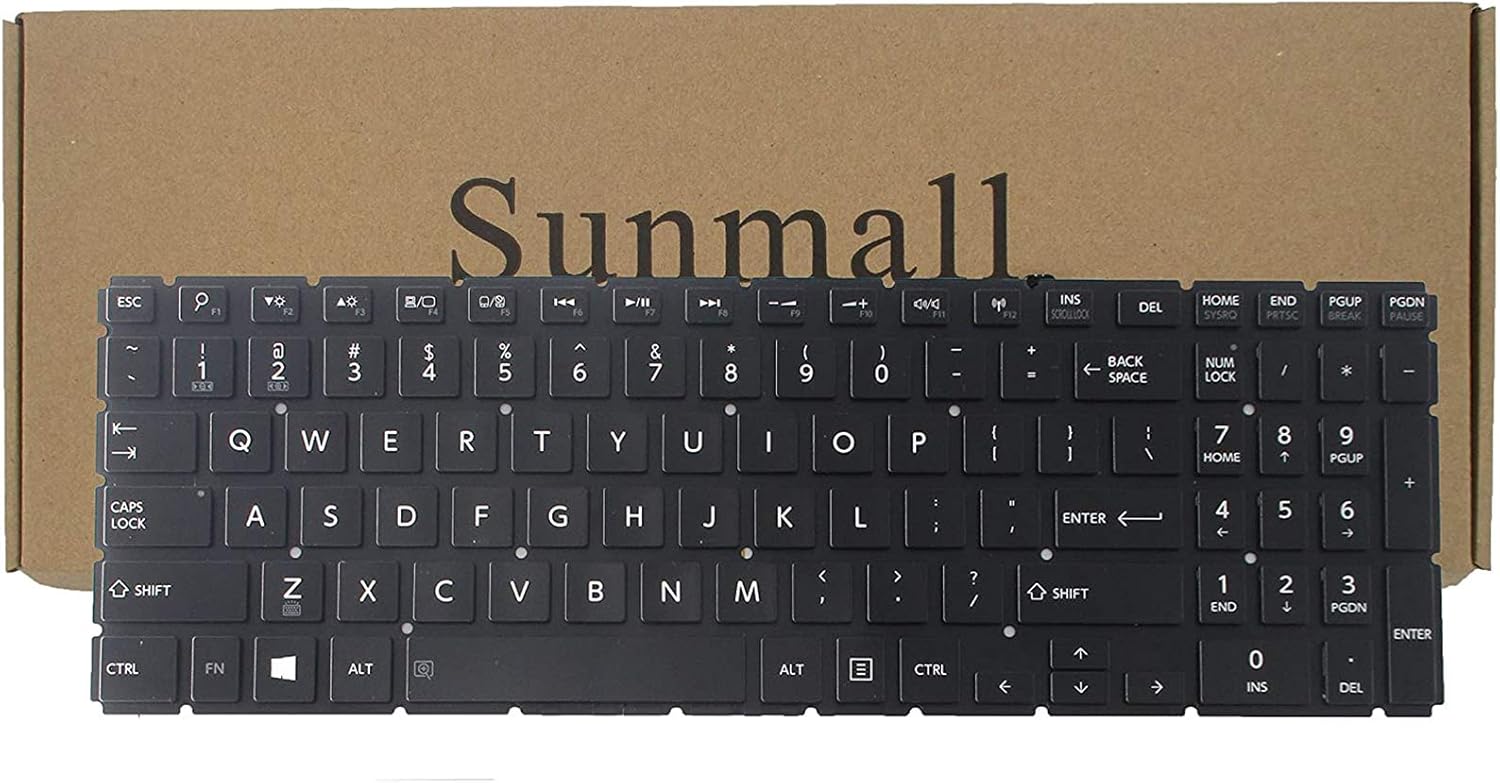 Amazon.com: SUNMALL Teclado retroiluminado de repuesto compatible con Toshiba Satellite Radius ...