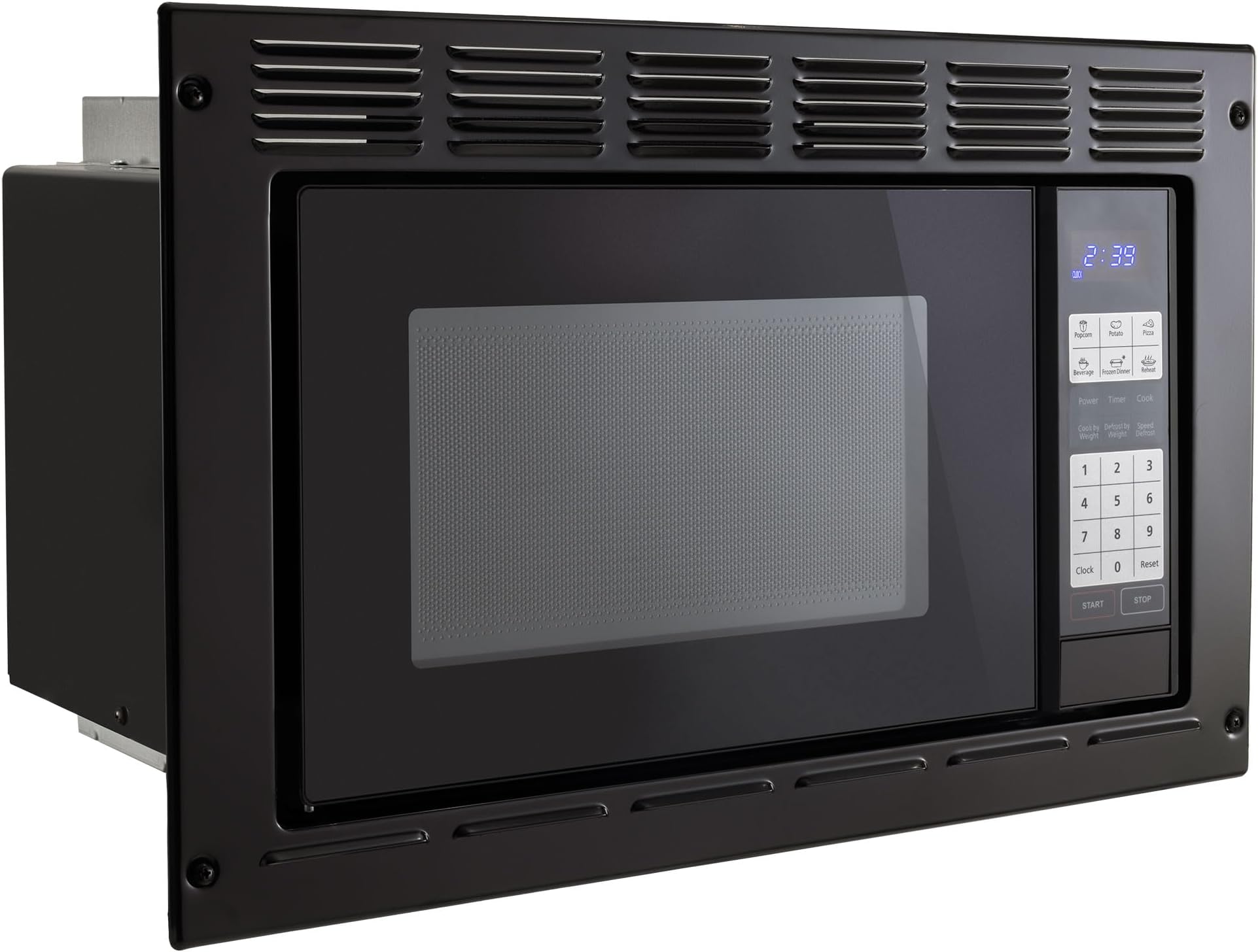 Amazon.com: RecPro RV Microwave | .9 cubic ft Black Microwave with Trim ...