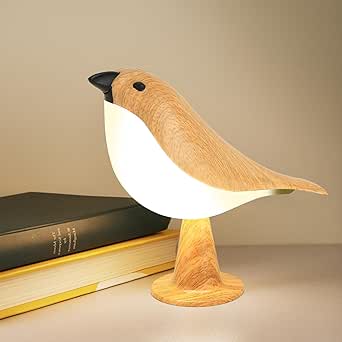 Deogos Cute Bird Table Lamp, Touch Control Bedside Lamp, Brid Night ...