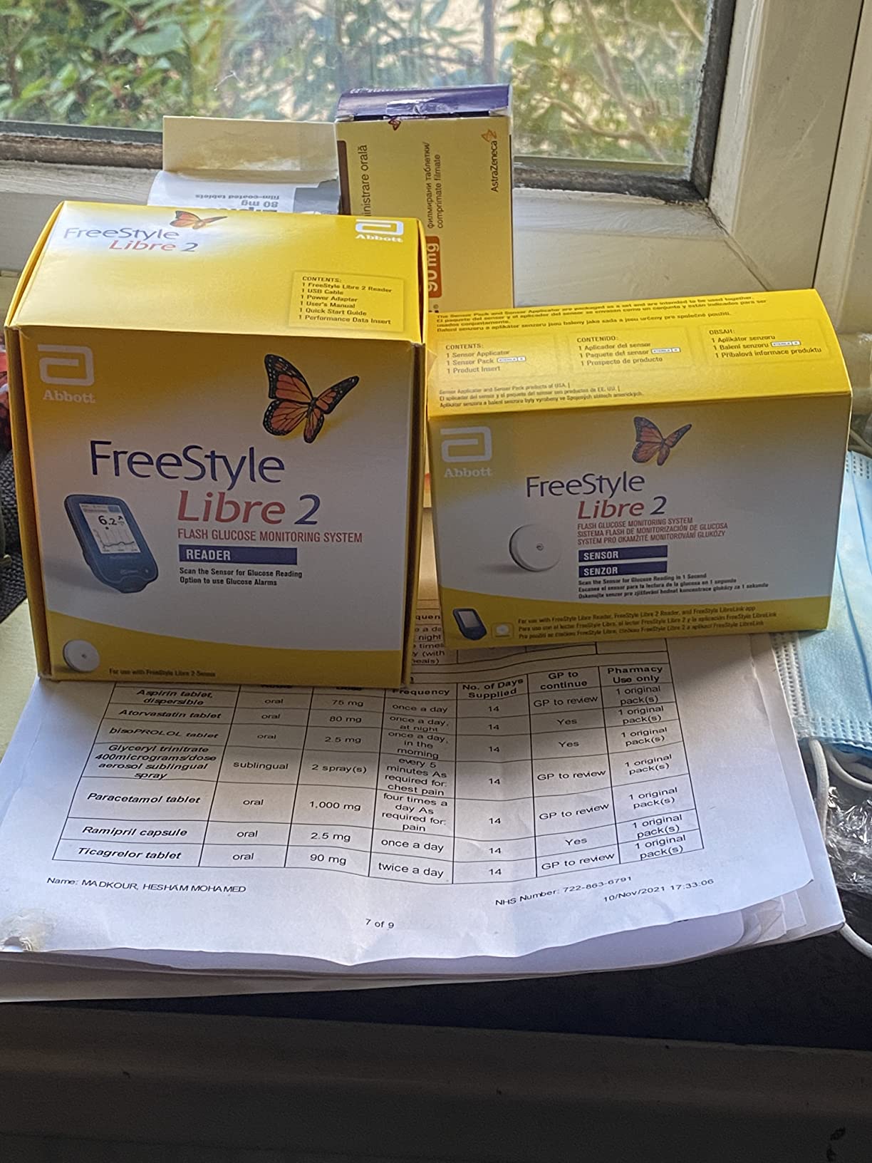 Libre Glucose Meter Libre 2 with Optional Glucose Alarms, High & Low ...