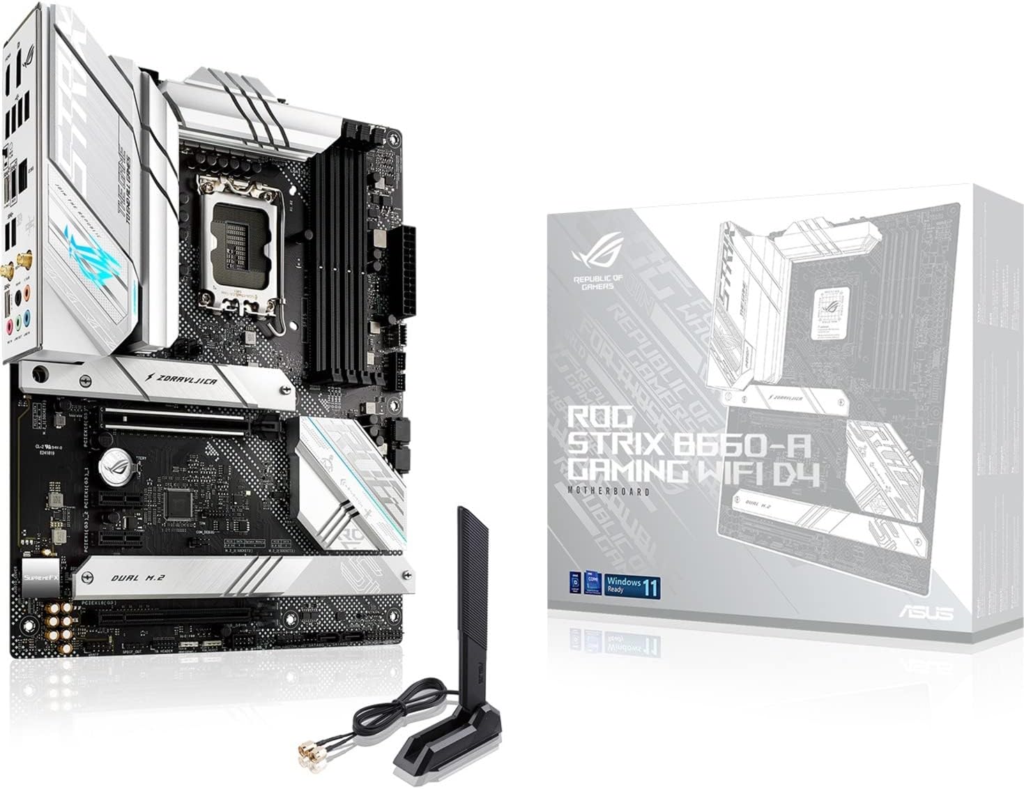 Amazon.com: ASUS ROG Strix B660-A WiFi D4 LGA 1700(Intel 12th Gen) ATX ...
