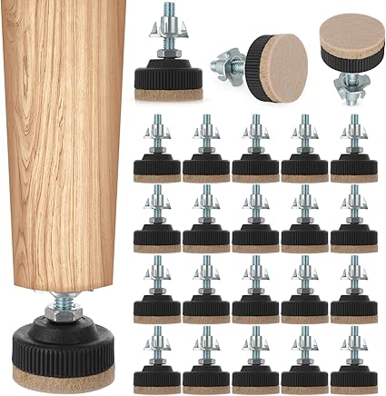 Furniture Levelers, 24Pcs Furniture Leveling Feet with Floor Protector ...