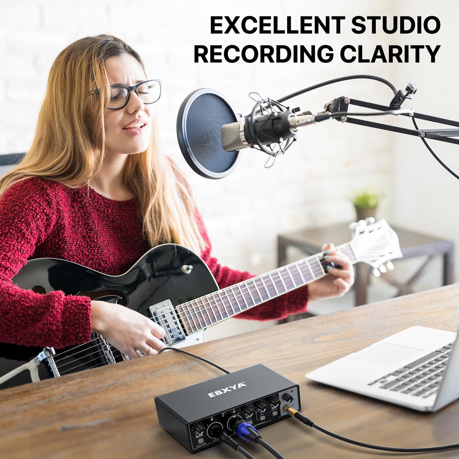 Snapklik.com : USB Audio Interface For PC, 2i2 Computer Audio Interface ...