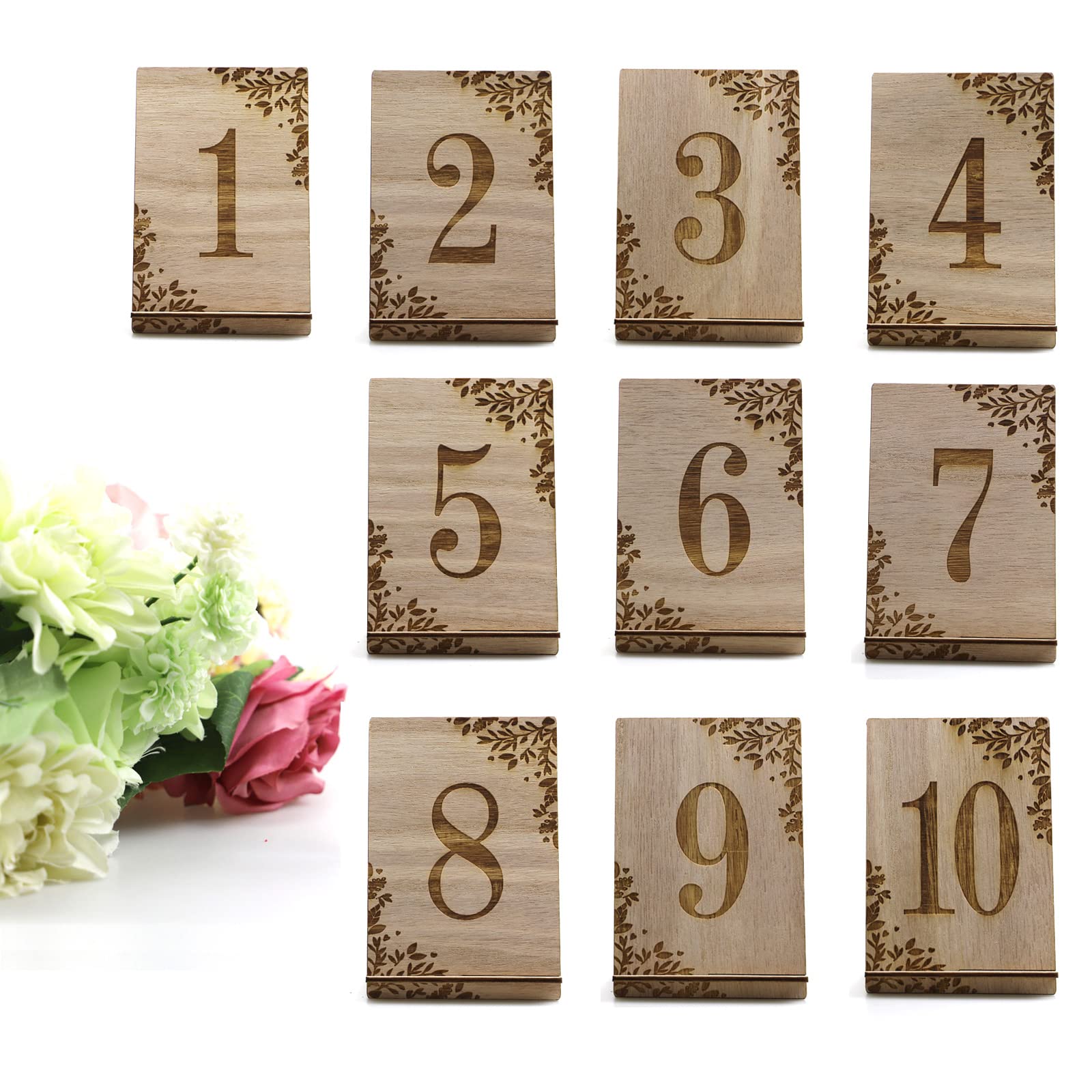 Country Wedding Table Numbers