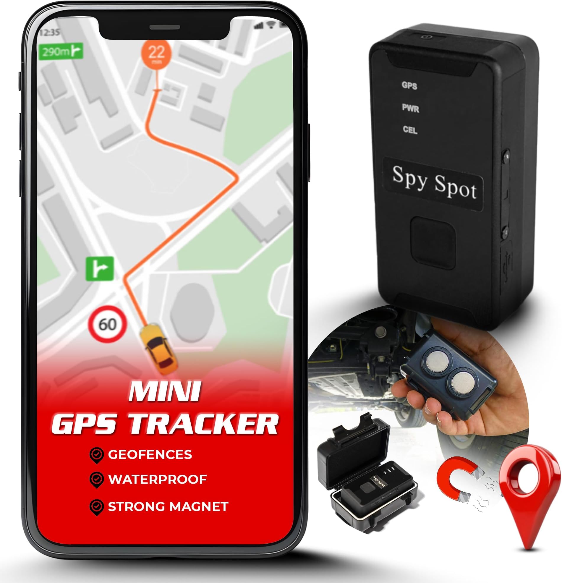 Amazon.com: TKMARS Car Tracker Device Hidden 4G LTE Mini Magnetic GPS ...