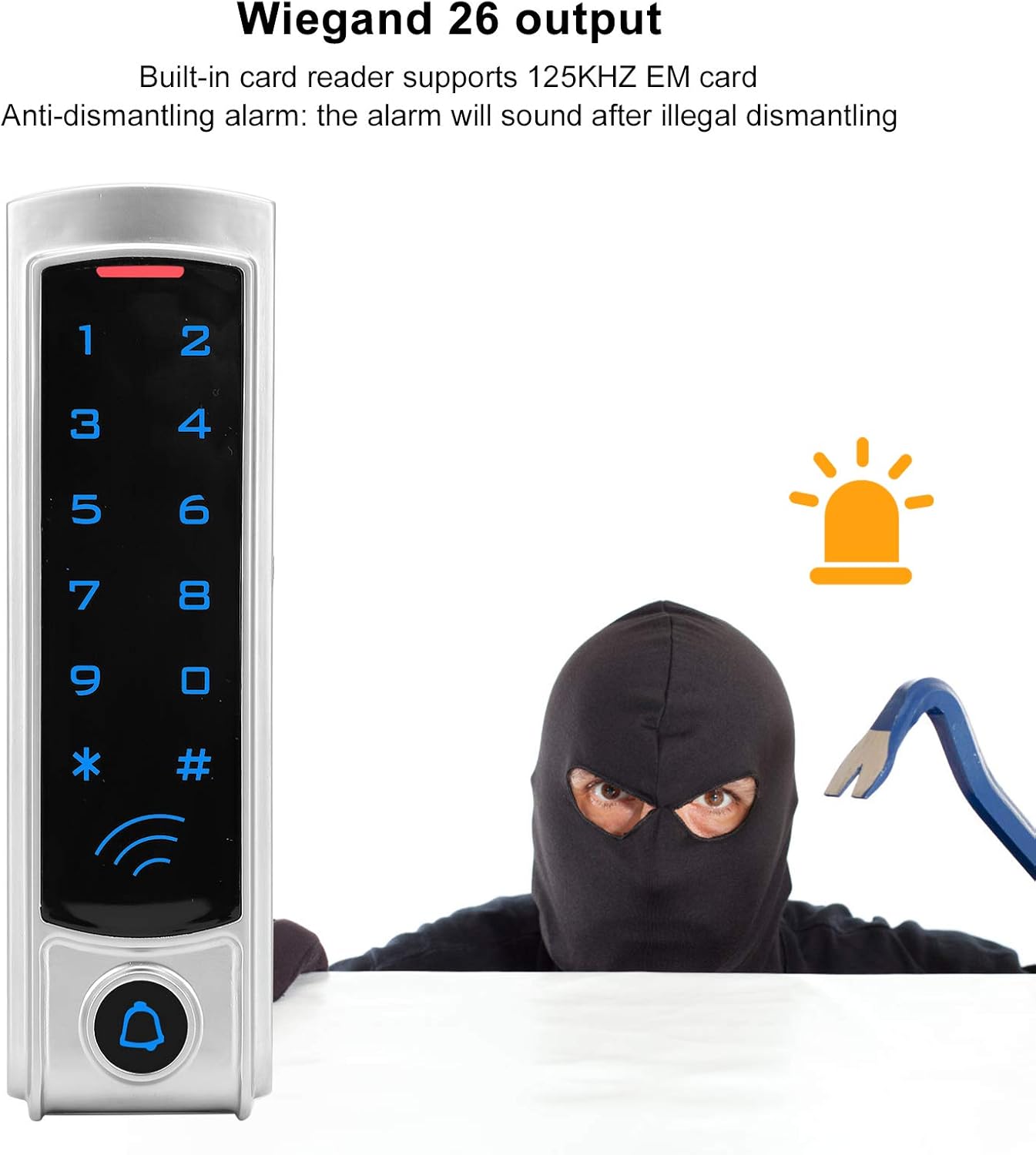 Buy RFID Access Control System, Door Keypad 125KHz RFID Password Card ...