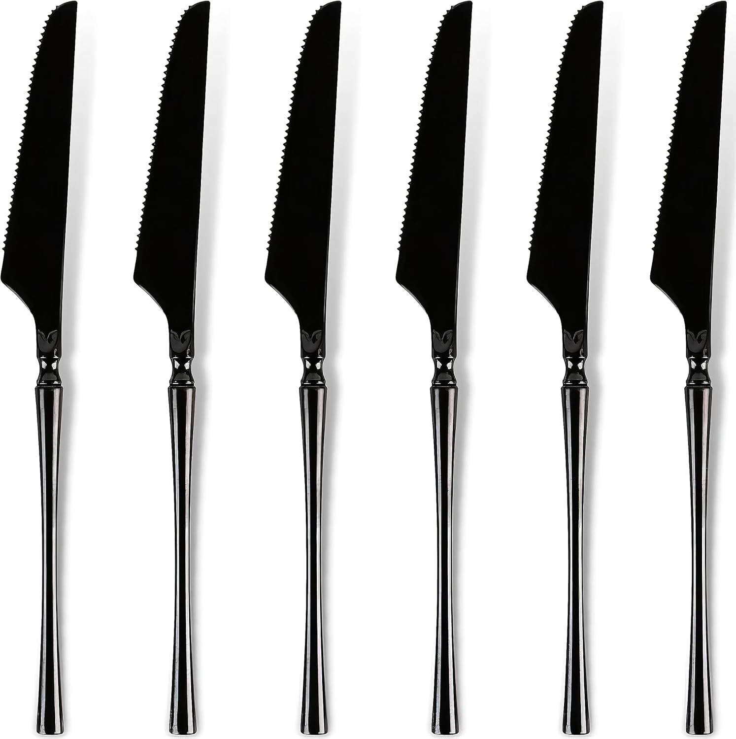 Amazon.com: Blue Sky Infinity Flatware Black Disposable Knives - 32 ...