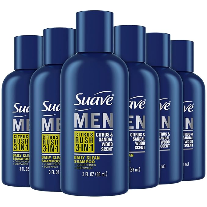 Amazon.com: Suave Men’s 3-in-1 Shampoo, Conditioner, & Body Wash ...