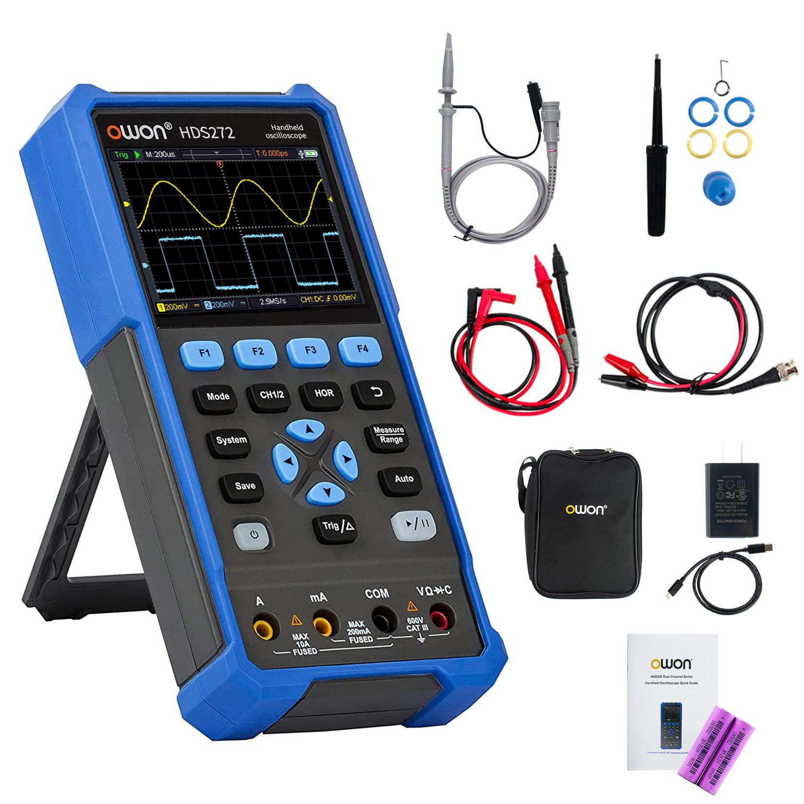 Snapklik.com : OWON HDS272 Oscilloscope 2 In 1 Universal Test ...