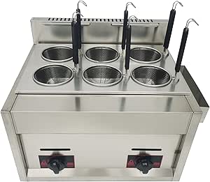 Amazon.com: HQHAOTWU Pasta Cooker Commercial Noodles Cooker Machine Stainless Steel Pasta Boiler ...