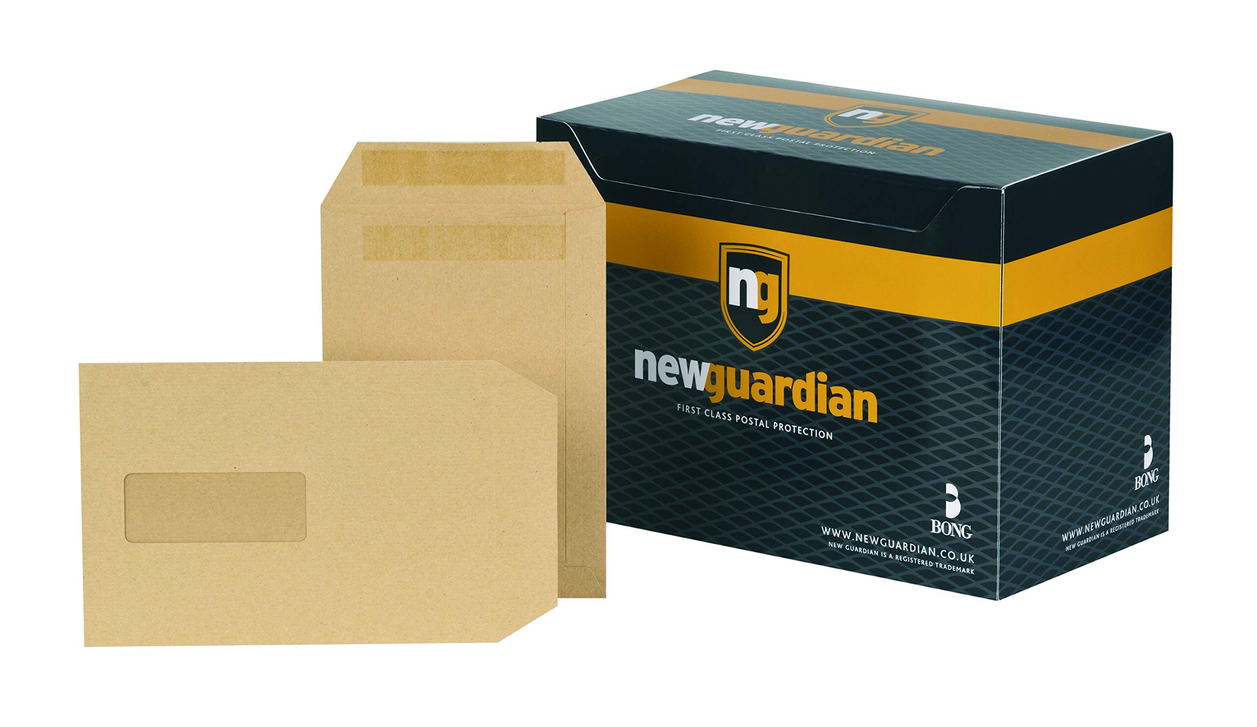 New Guardian Envelopes Heavyweight Pocket Press Seal Window Manilla C5 ...
