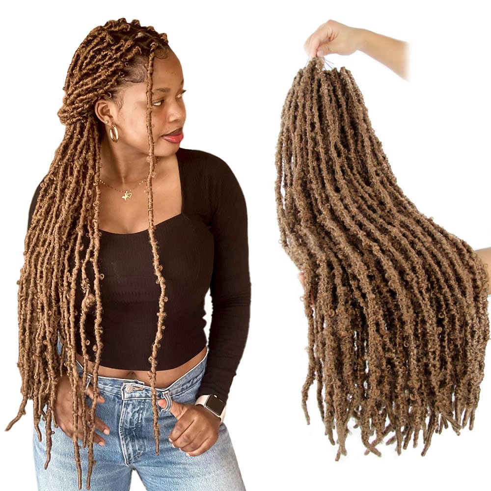 Amazon.com : BOHOBABE 18 Inch Light Weight Butterfly Locs Crochet Hair ...