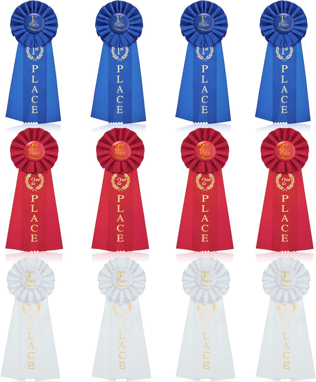 Amazon.com: MTLEE Award Ribbons Set 1st Place Rosette Ribbon Prize ...