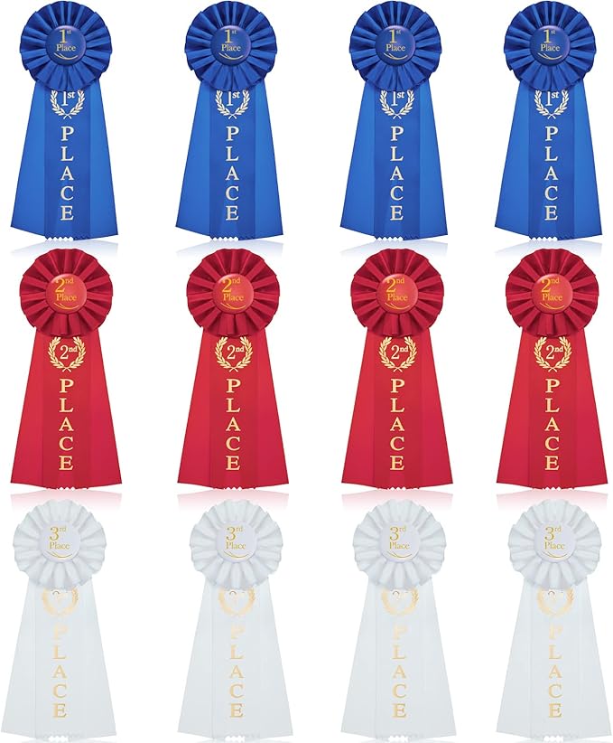 Amazon.com: Award Ribbons 1st Place Rosette Ribbon Prize Ribbon Winner ...