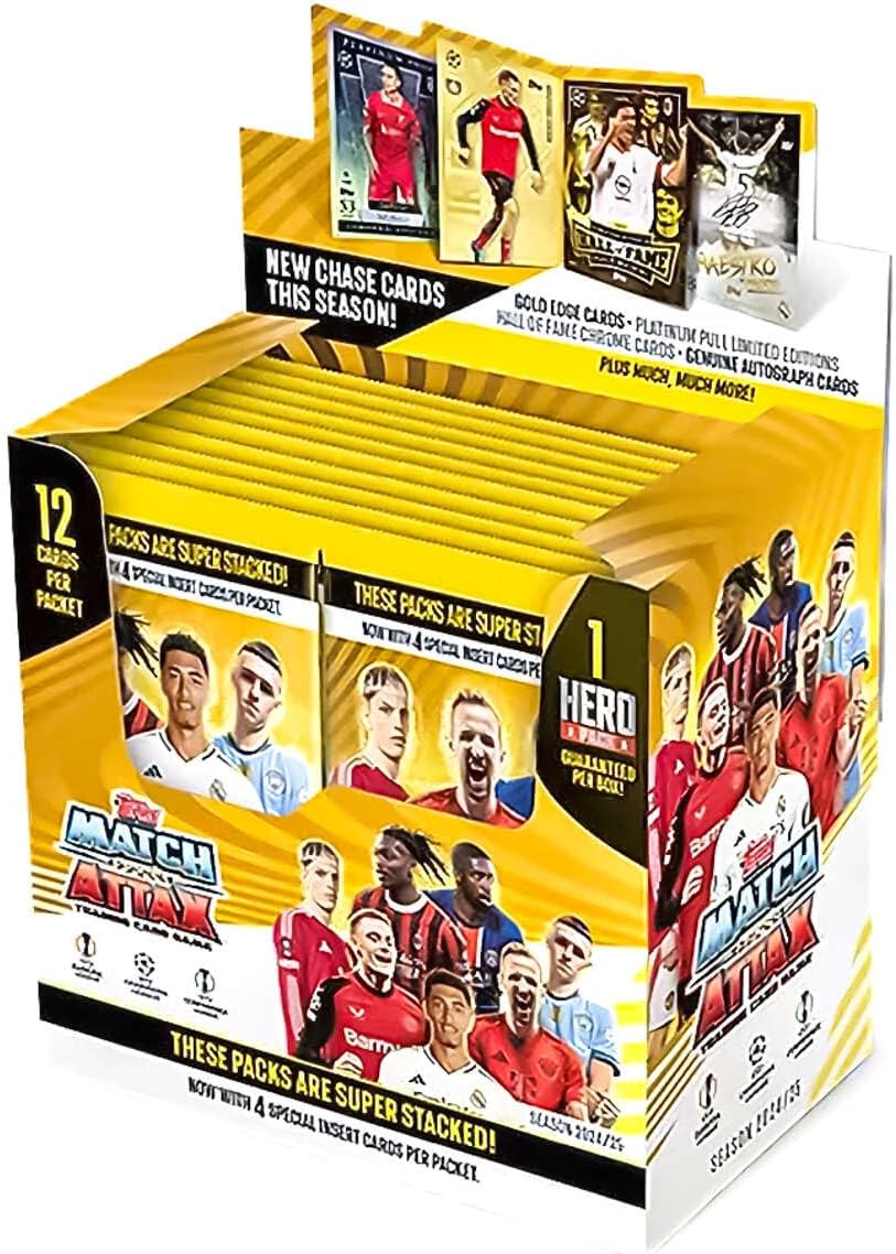 Topps Match Attax 24/25 - Full Box - contains 24 packets (288 cards ...