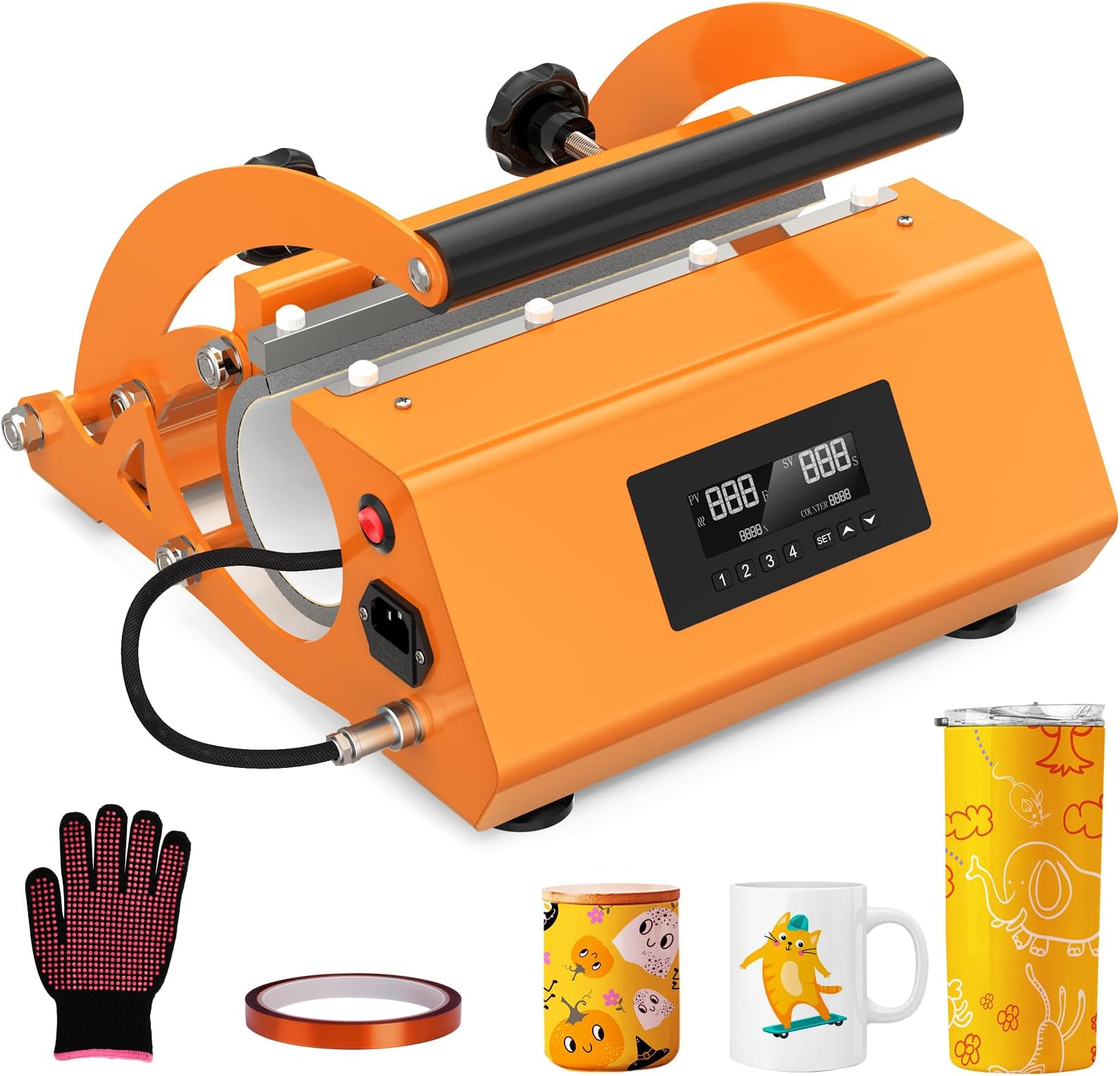 Amazon.com: Tumbler Heat Press 11-30oz Portable Mug Press Machine for ...