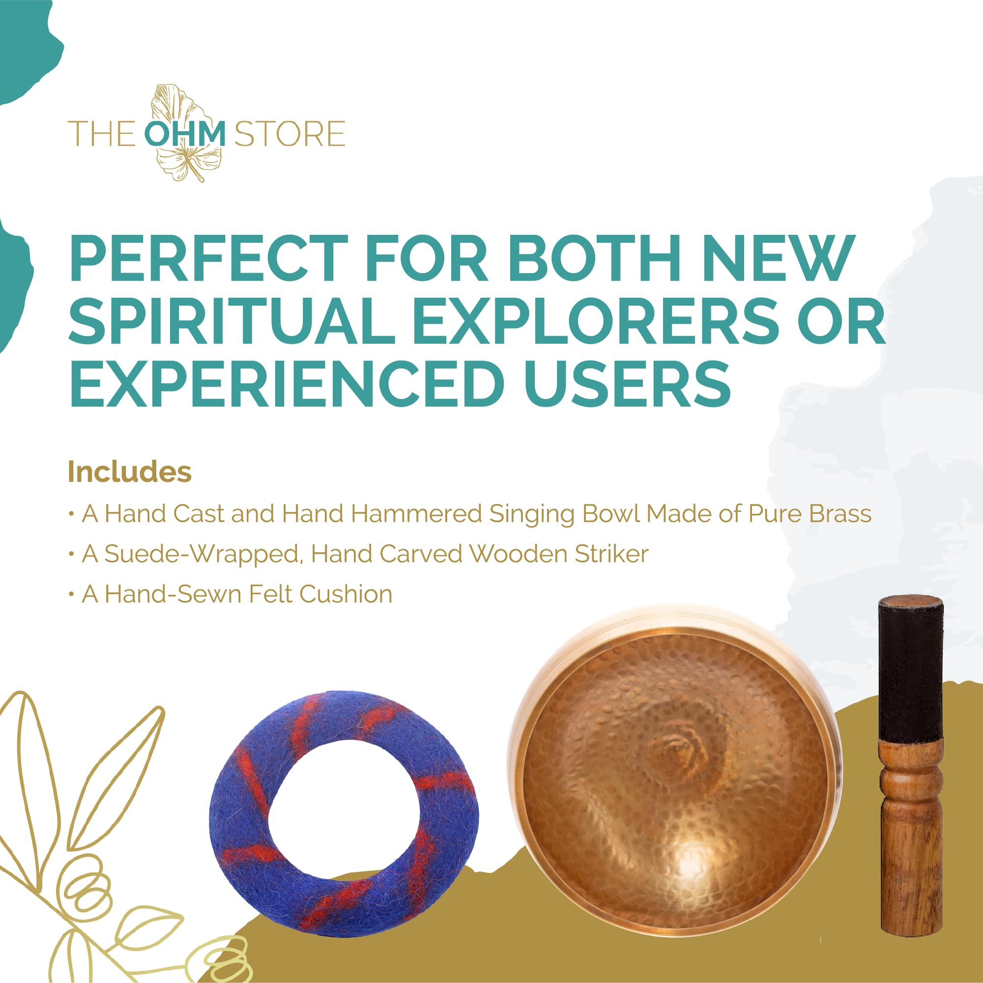 Snapklik.com : Ohm Store Tibetan Singing Bowl Set Meditation Sound Bowl ...