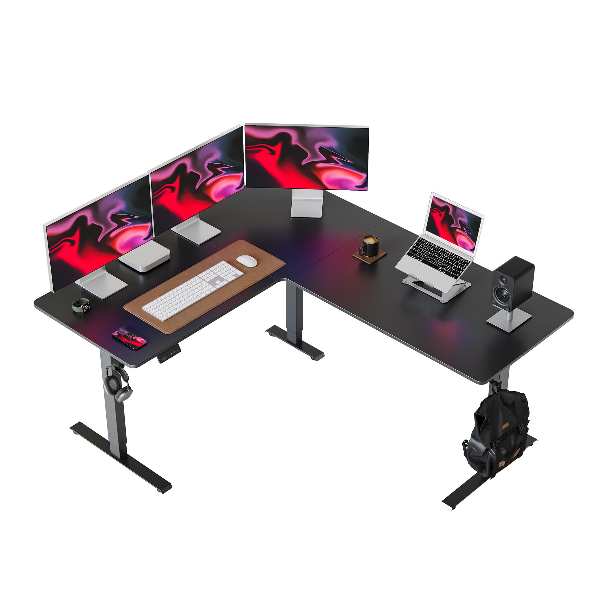 Snapklik.com : Cubiker L Shaped Standing Desk, 63" Corner Standing Desk ...