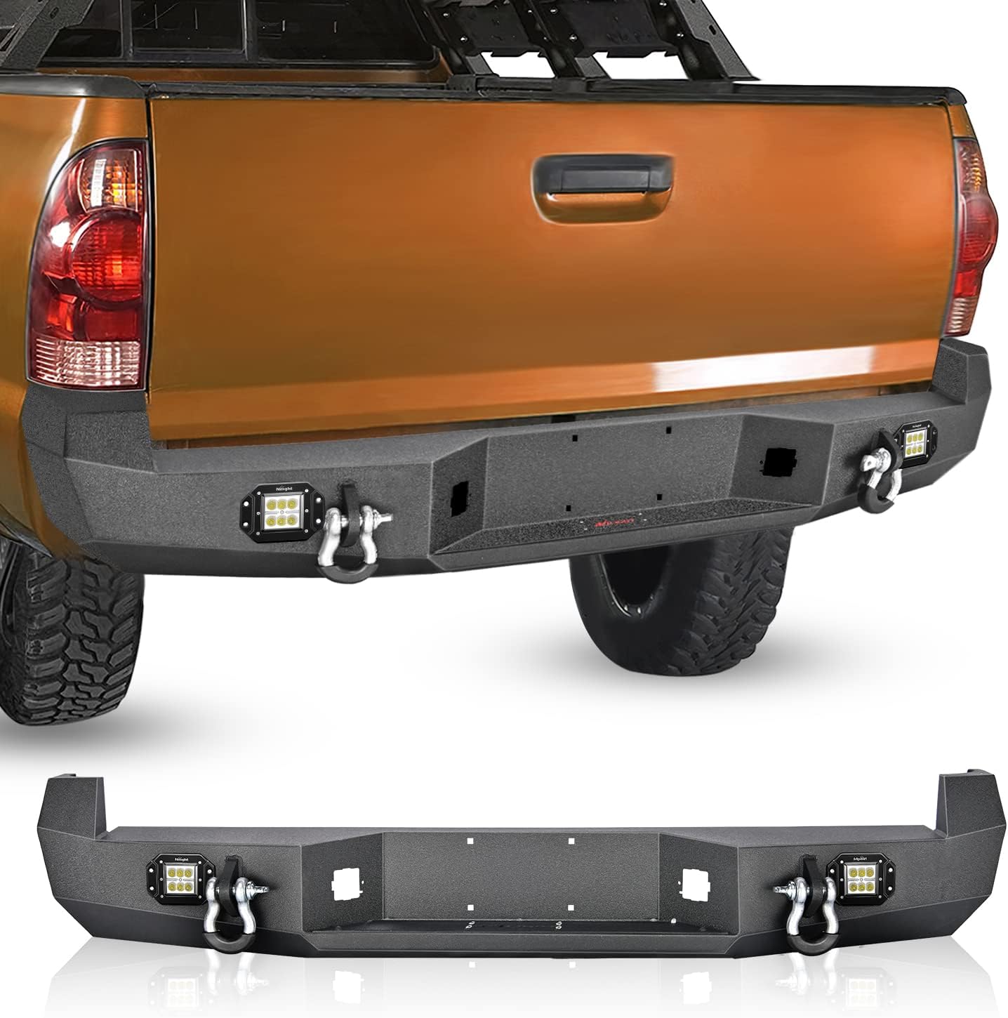 Amazon.com: Nilight Rear Step Bumper for 2005 2006 2007 2008 2009 2010 ...