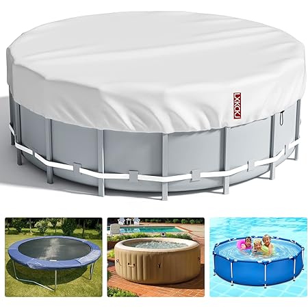 Amazon.com : Bestway Flowclear PVC Round 15 Foot Pool Cover for Above ...
