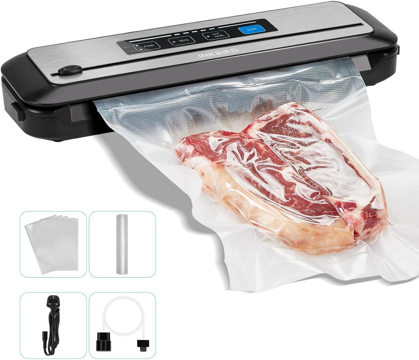 Amazon.com: GERYON Vacuum Sealer Machine with Built-in Cutter and 20 ...