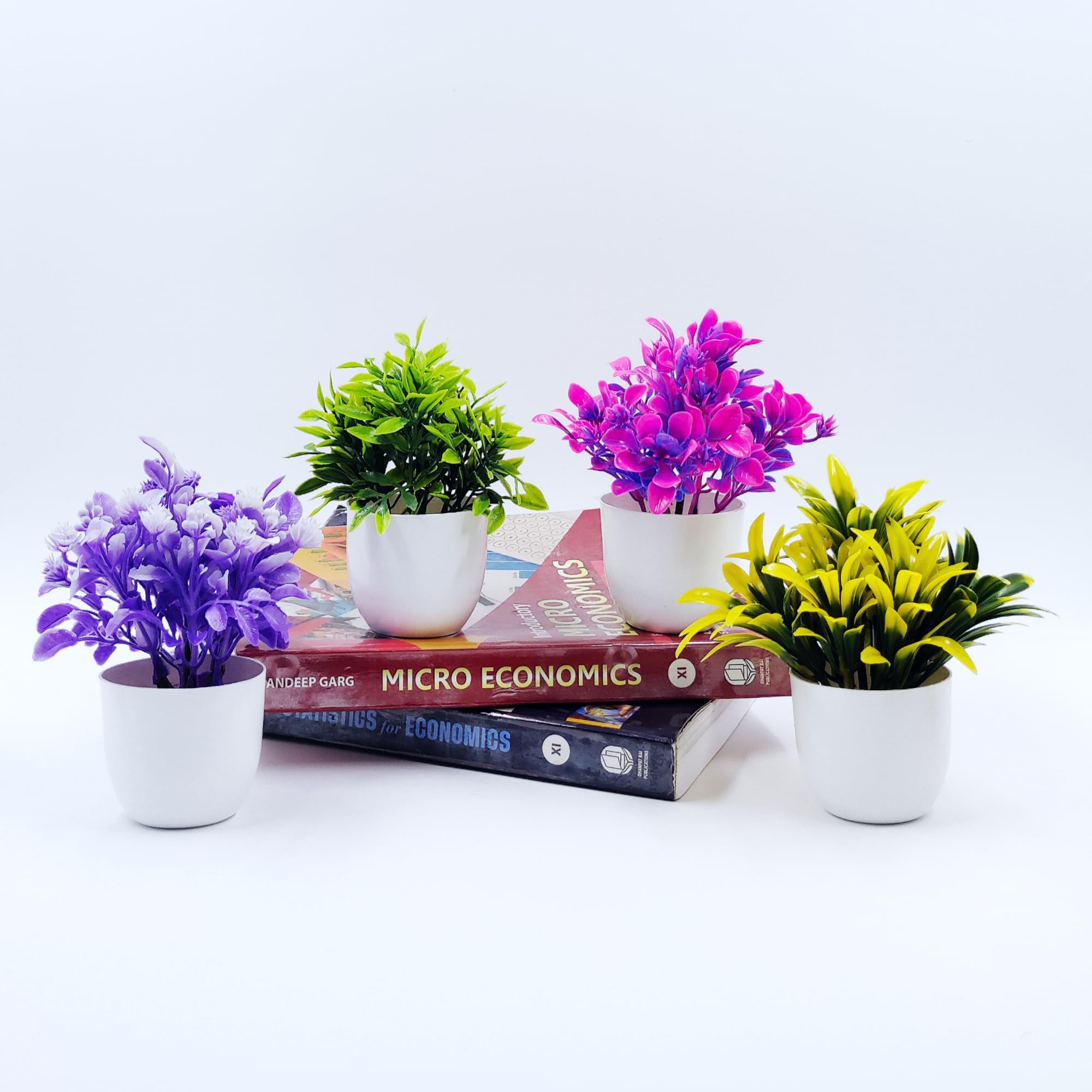 Buy Flora Planet Artificial Potted Plants for Home Decor - Set of 4 ...
