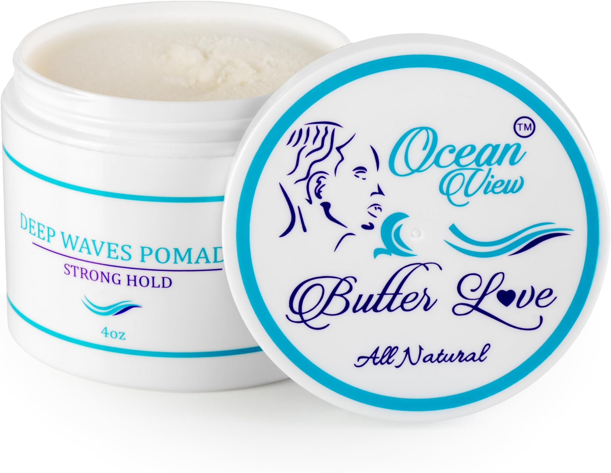 Amazon.com: OCEAN VIEW DEEP WAVES POMADE Butter Love, 360 Wave Grease ...