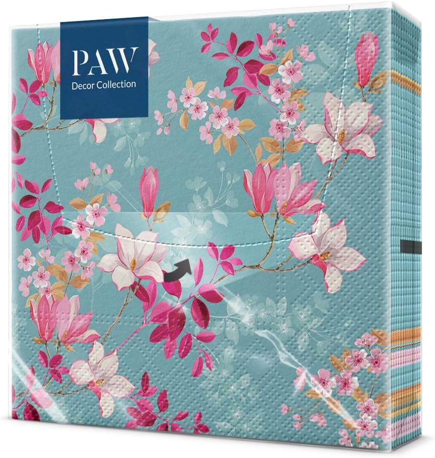 PAW - Napkins 3-Ply (33 x 33 cm) I 20 Pieces I Perfect for Birthdays ...