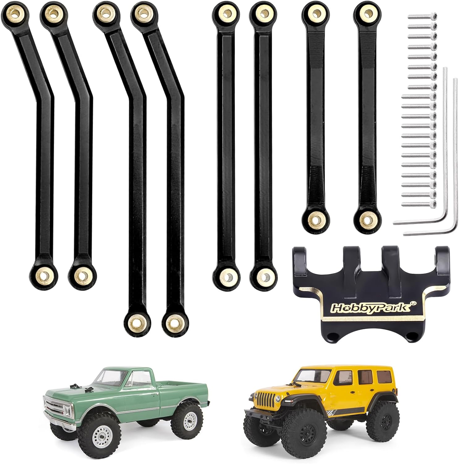 Amazon.com: Hobbypark Aluminum High Clearance Links & Brass Link Mounts ...