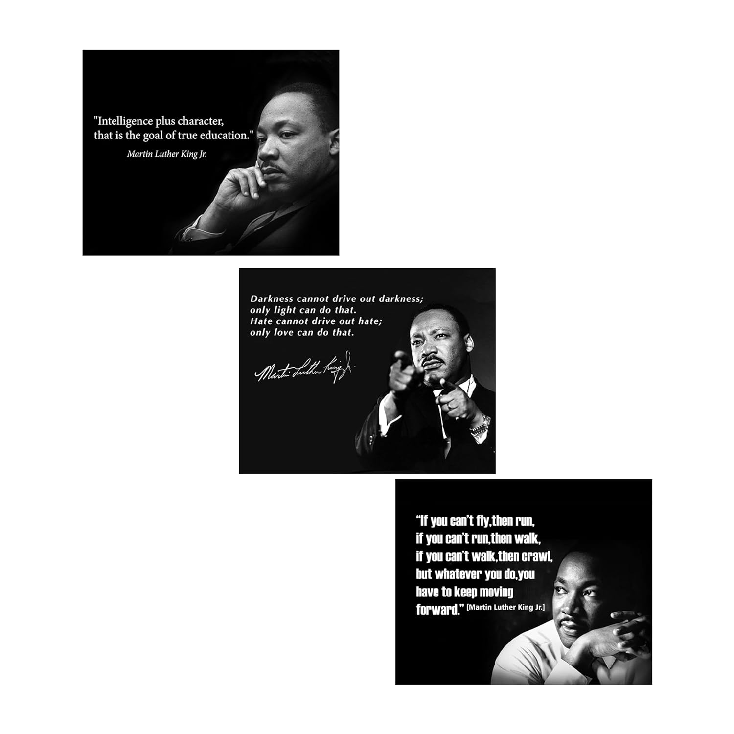 Amazon.com: Martin Luther King Jr. Inspirational Wall Art Print ...