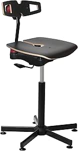 Kango Self-Adapting Chair with Lumbar Support, Wood, Black, 59 x 59 x ...