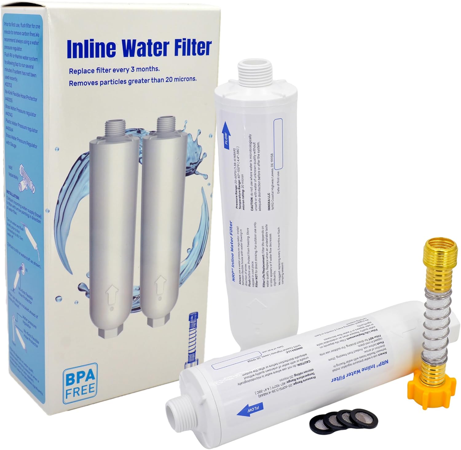 NRP Multi Purpose RV Water Filter for Camping, Car Washing, Gardening ...