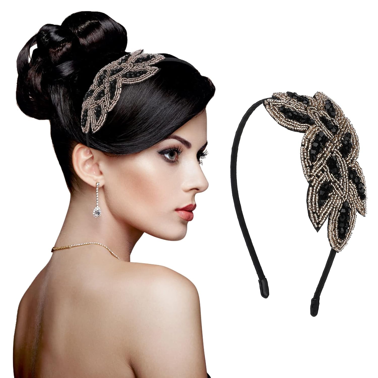 Amazon.com : Sibba 1920s Headbands for Women Head Bands Accessories ...