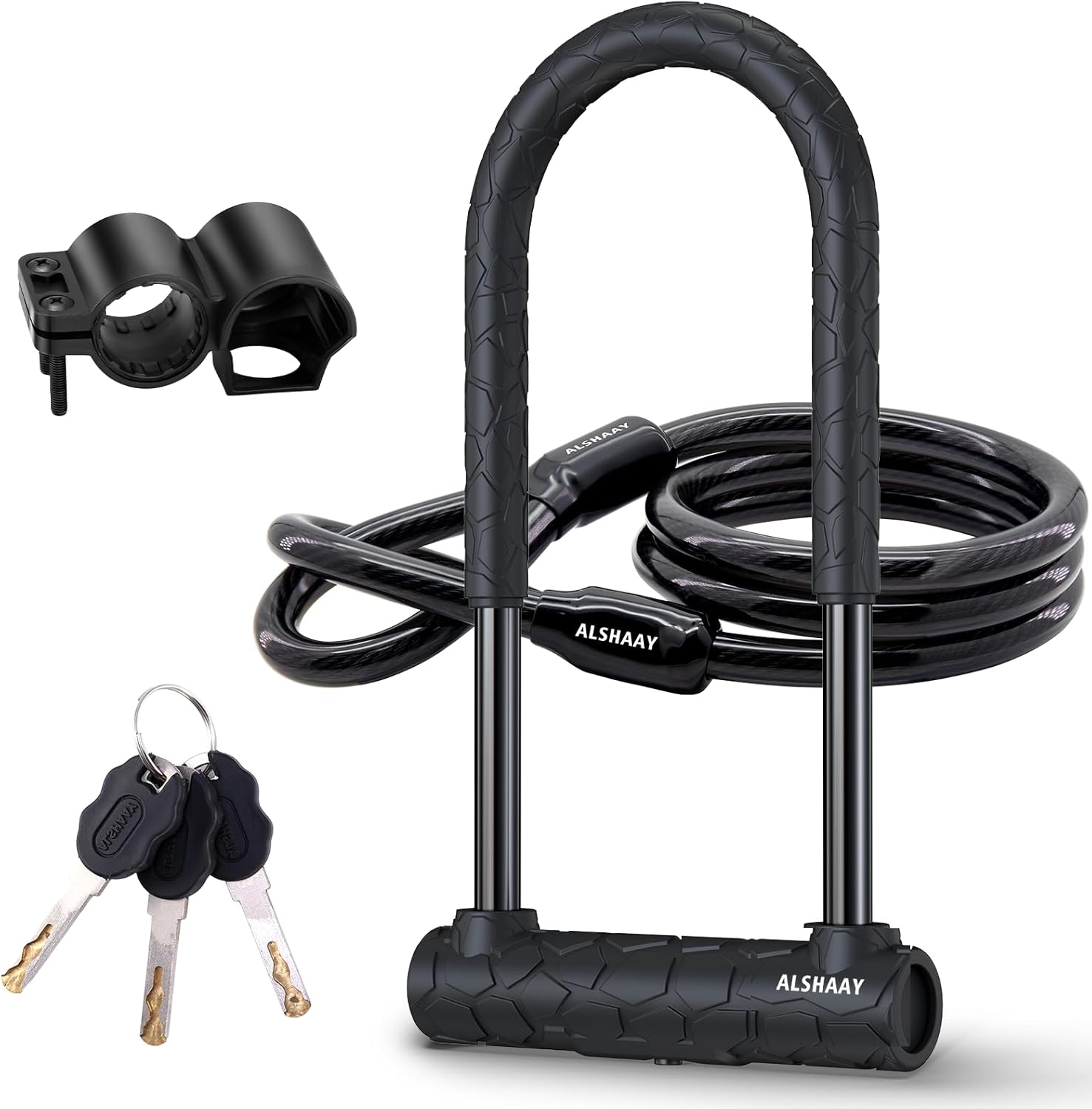 Heavy Duty Bike U Lock - Super Strong 12 Ton Shear, 20mm U Shape Lock ...