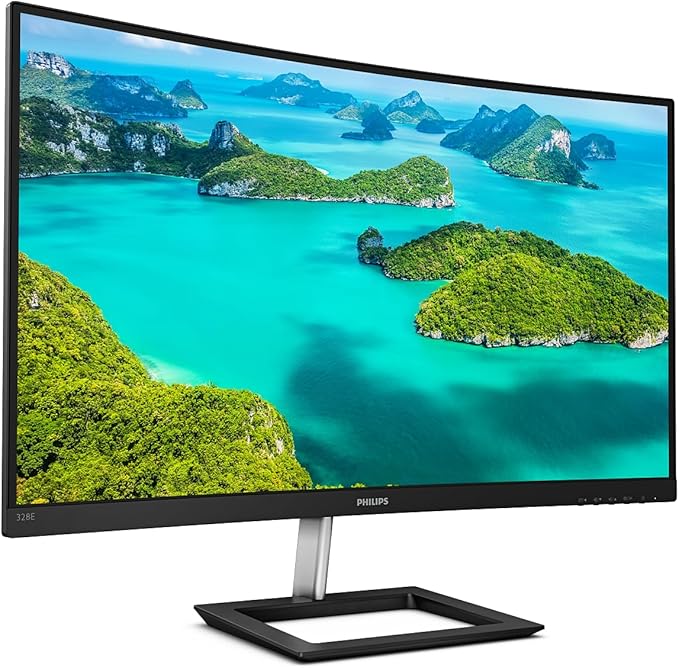 Philips 328E1CA - 32 inch Curved 4K Monitor, 60Hz, 4ms, VA, Speakers ...