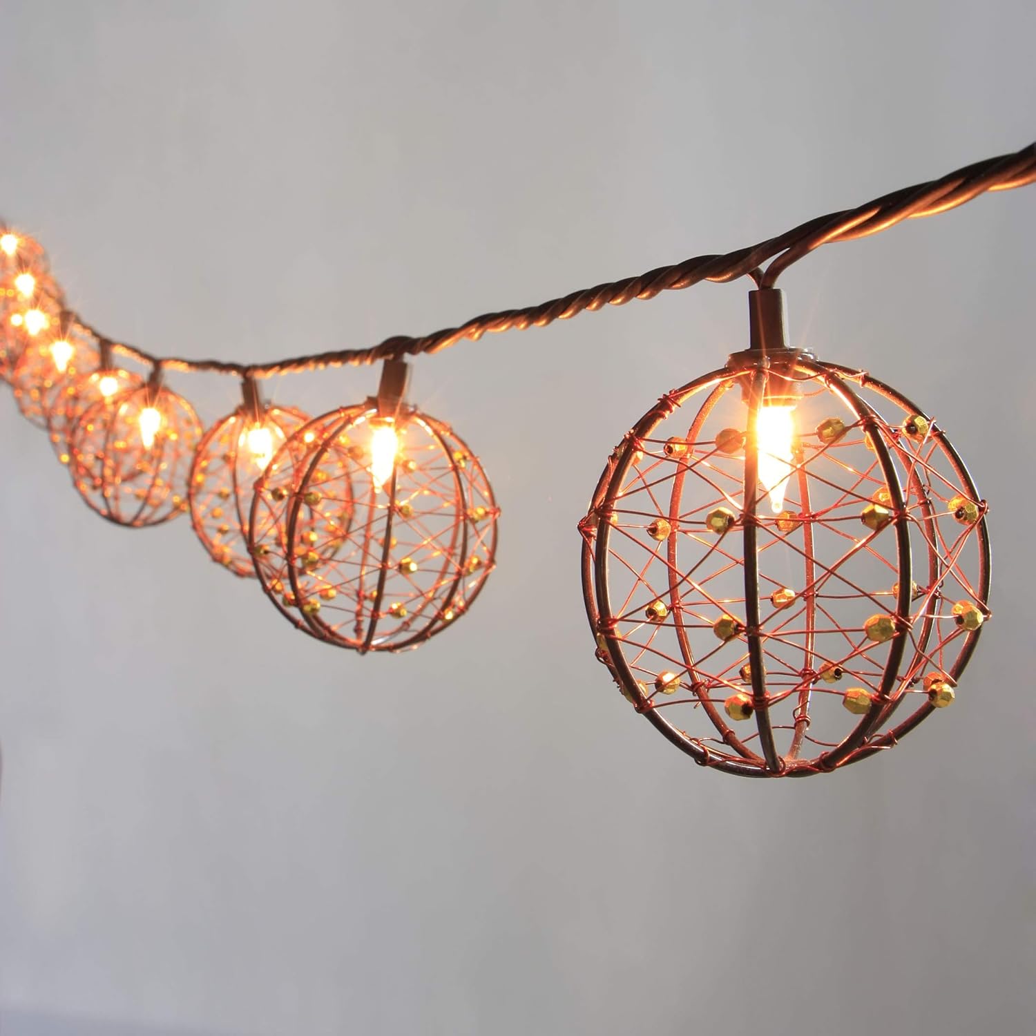 Amazon.com: ZHONGXIN Outdoor Patio String Lights, 10 Mini Bulbs with ...