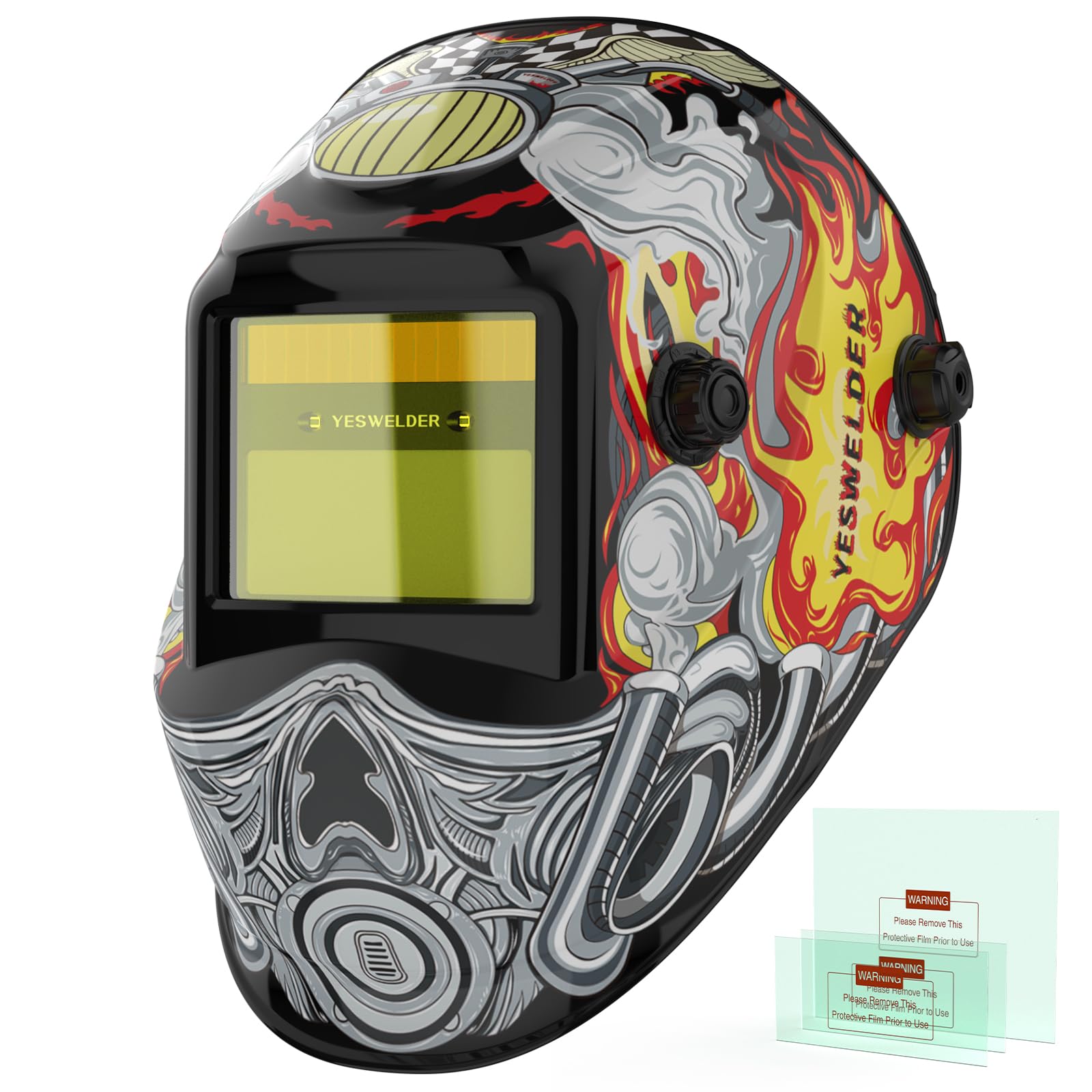 Snapklik.com : YESWELDER Auto Darkening Welding Helmet, Blue Light ...