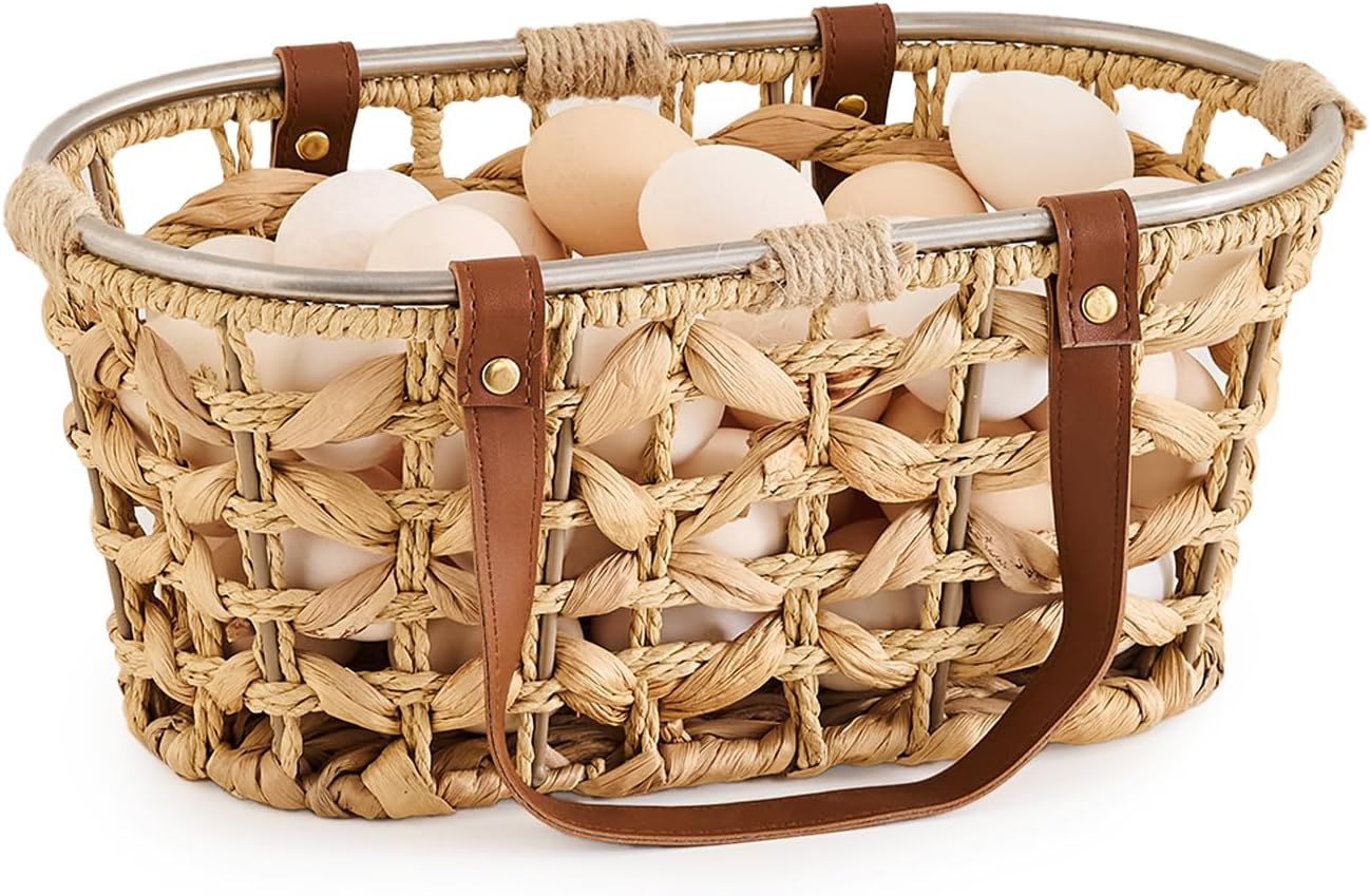 Amazon.com: Egg Baskets for Collecting Fresh Eggs Farmhouse Handmade ...