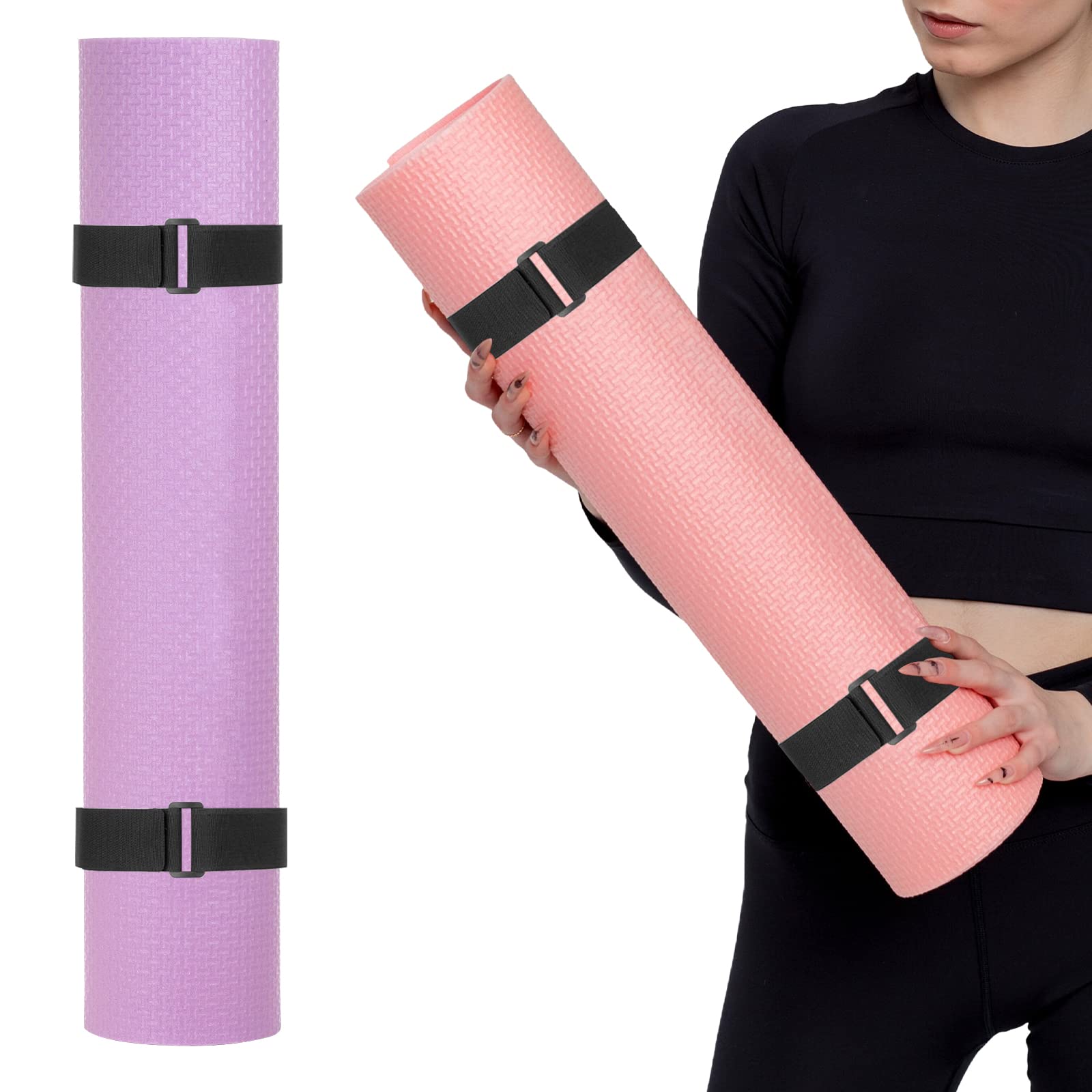 Yoga Mat Strap Band - Keeps Your Mat Tightly Rolled and Secure ...